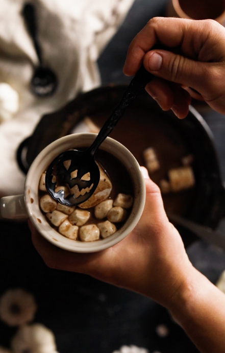 Slow Cooker Pumpkin Spice Hot Chocolate | Lively Ghosts