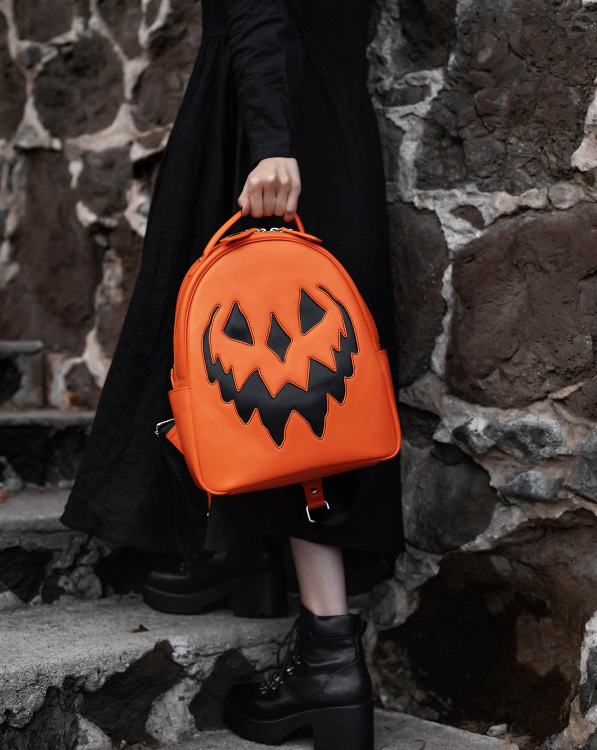 Orange Haunted Hallows Backpack | Lively Ghosts