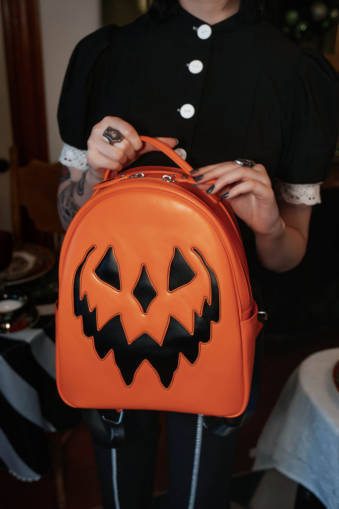 Orange Haunted Hallows Backpack | Lively Ghosts