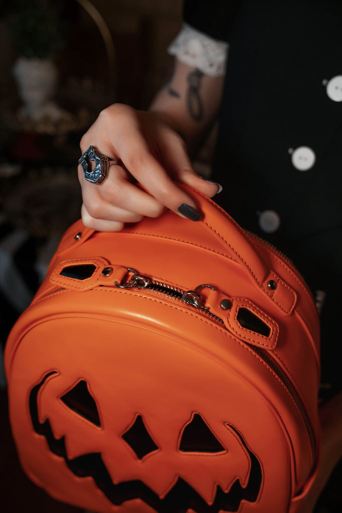 Orange Haunted Hallows Backpack | Lively Ghosts