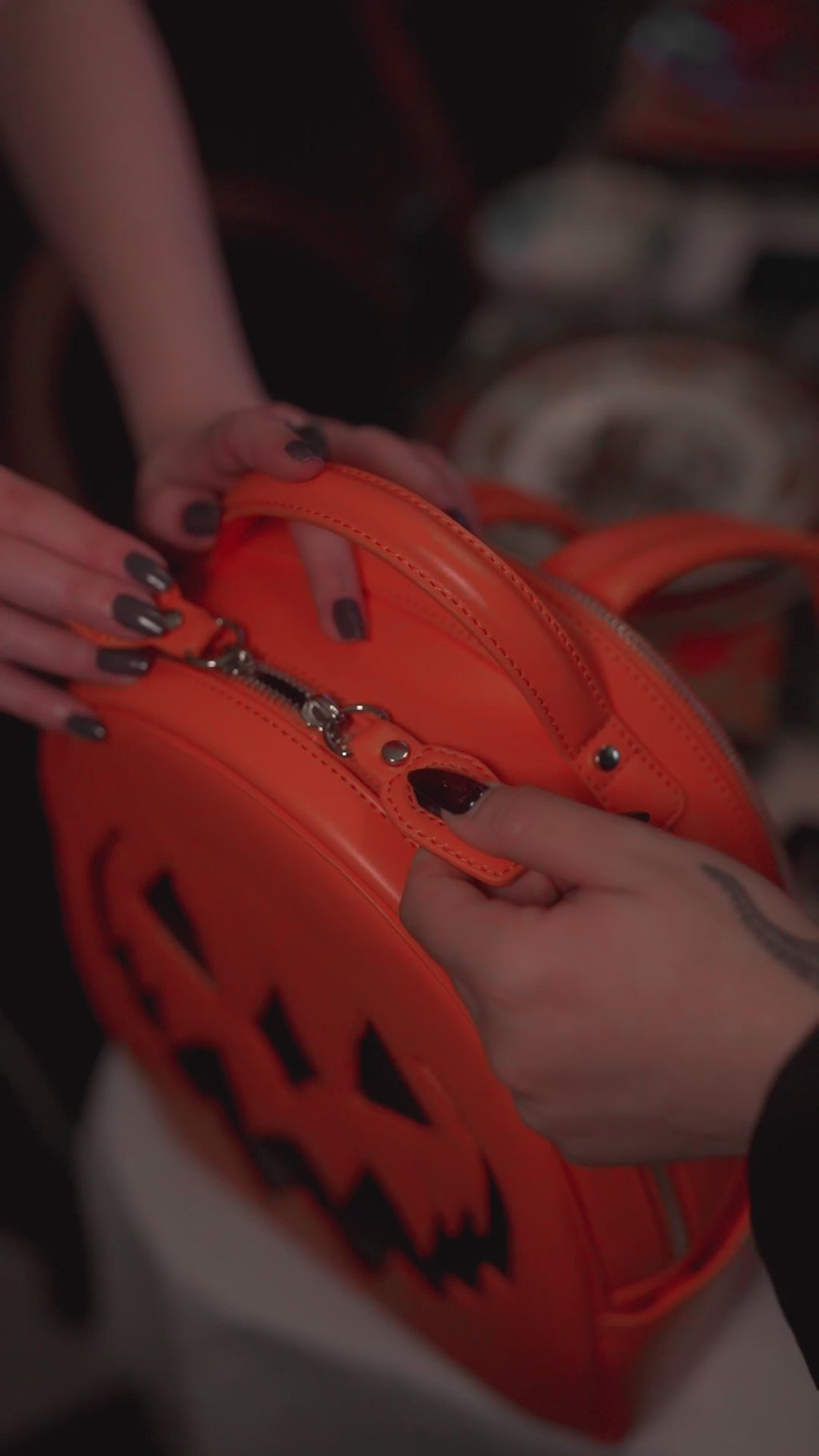 Orange Haunted Hallows Backpack | Lively Ghosts