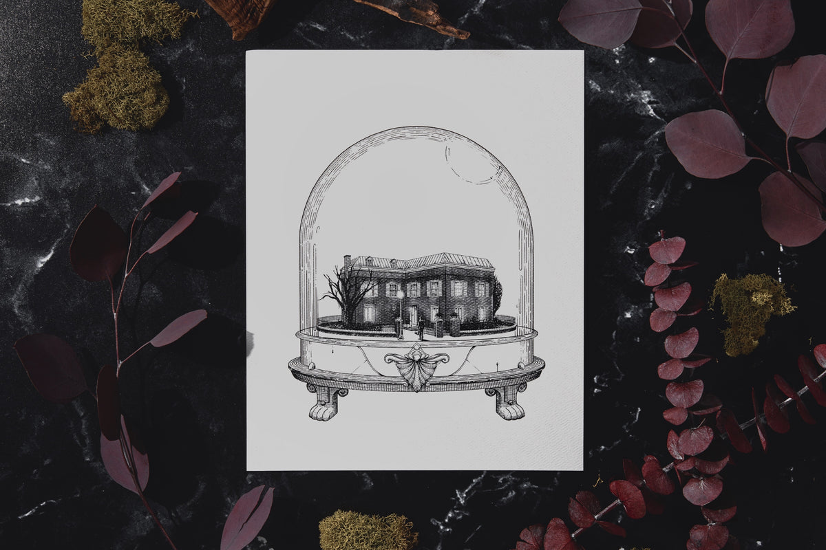 The Exorcist House: Houses of Horror | Art Print | Lively Ghosts